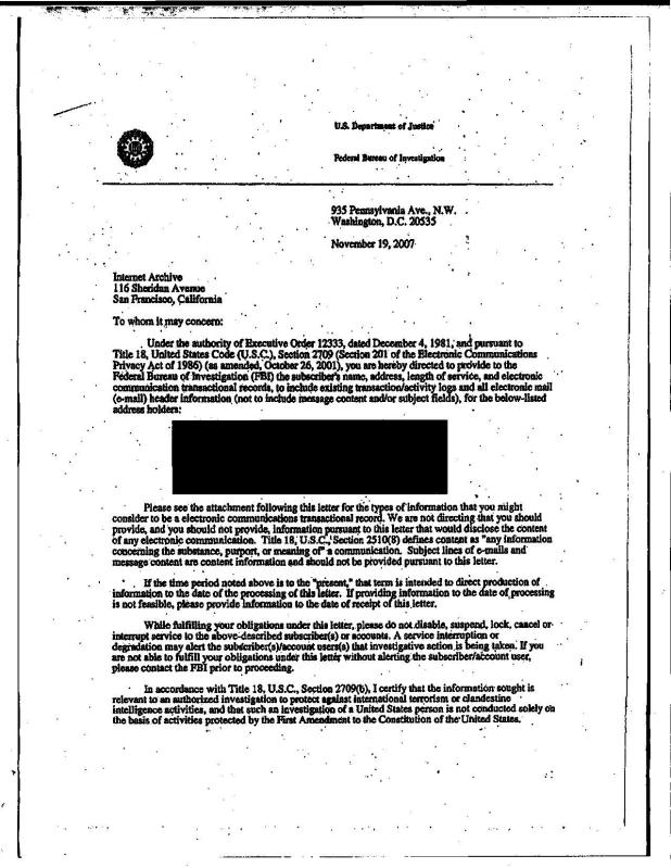 National Security Letters: What Are They, How Are They Managed ...
